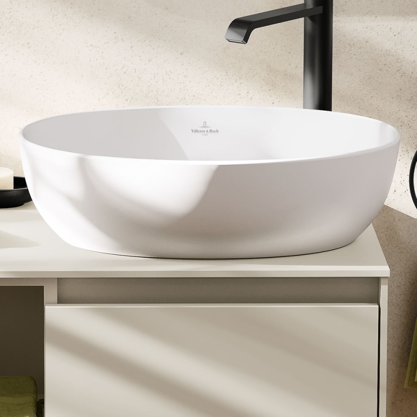 V&B Artis 480 CeramicPlus Stone White Basin | Sanctuary Bathrooms